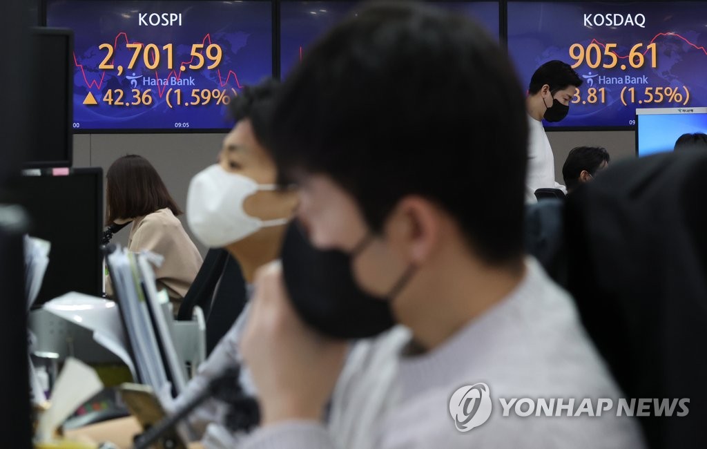FOMC 불확실성 해소에 코스피 장 초반 2,700대 회복(종합) | 한국경제