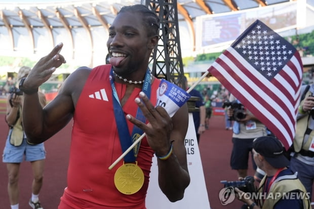 라일스, 미국선발전 100m 1위로 파리올림픽 티켓 확보…9초83